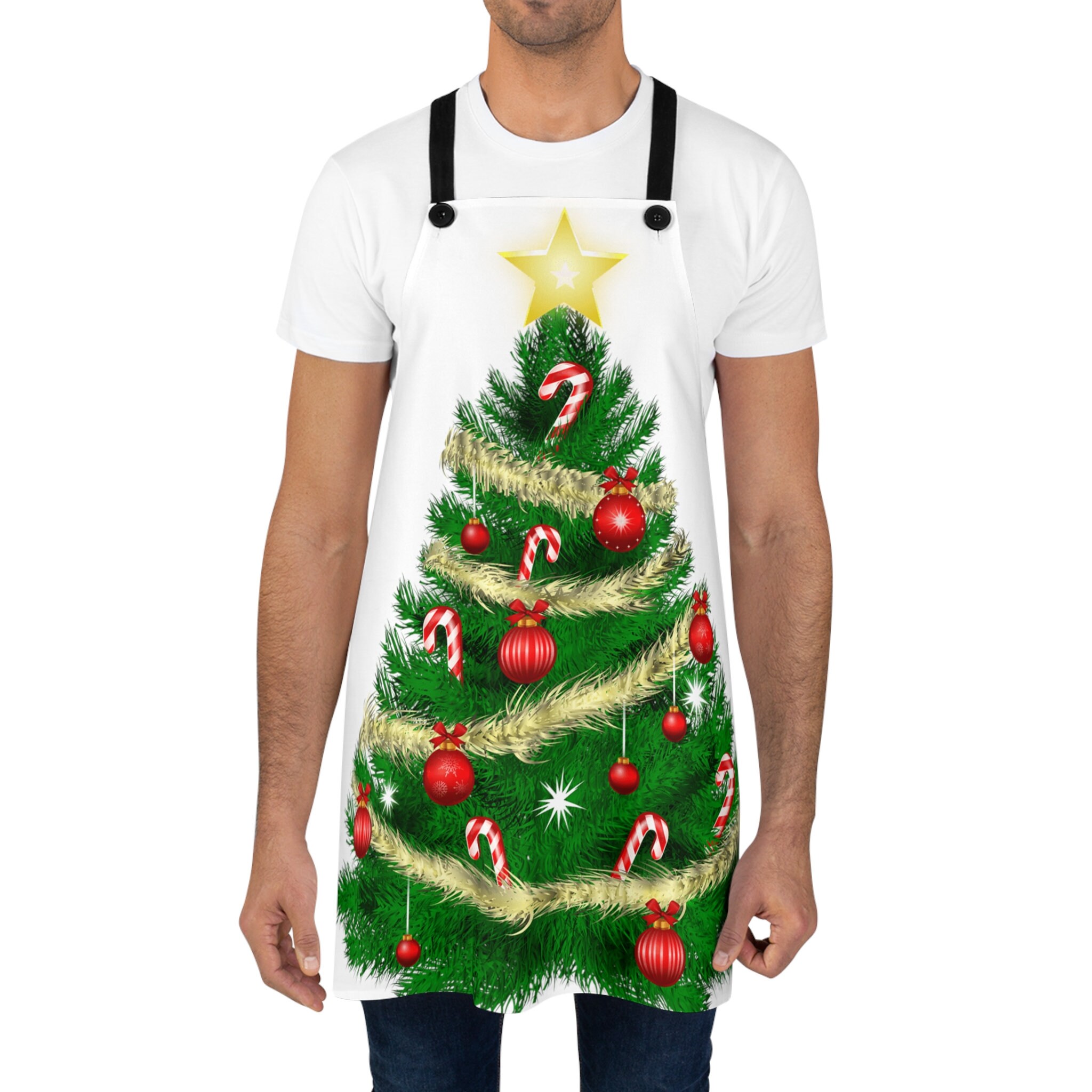 Christmas Tree Apron/santa Holiday Accessories Gifts & - Etsy