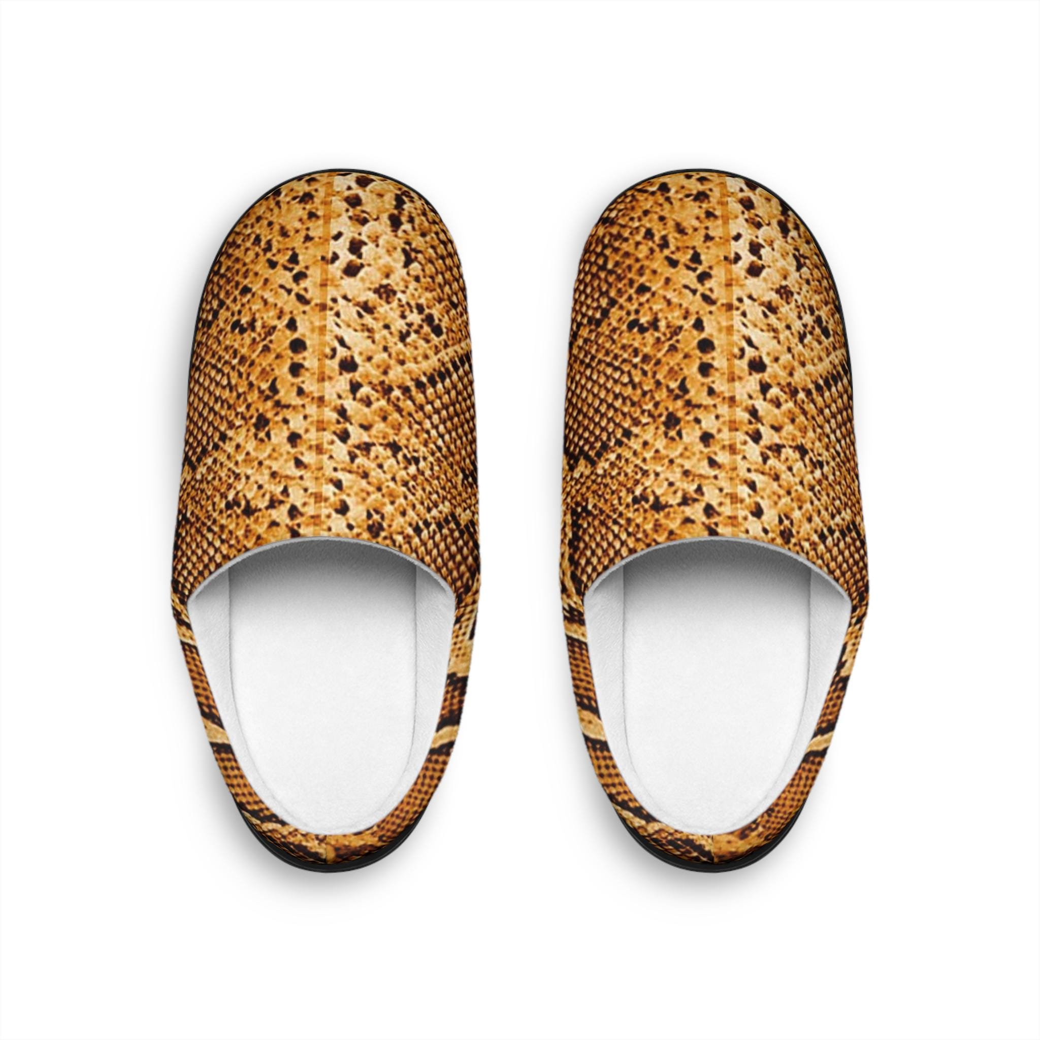 Mens Snake Skin Design Slippers House Shoes Footwear Slips Ons Gift for ...