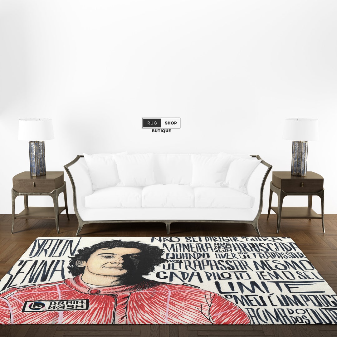 Ayrton Senna Brazilian, Animation Rug, Popular Rug, Modern Rug, Custom ...