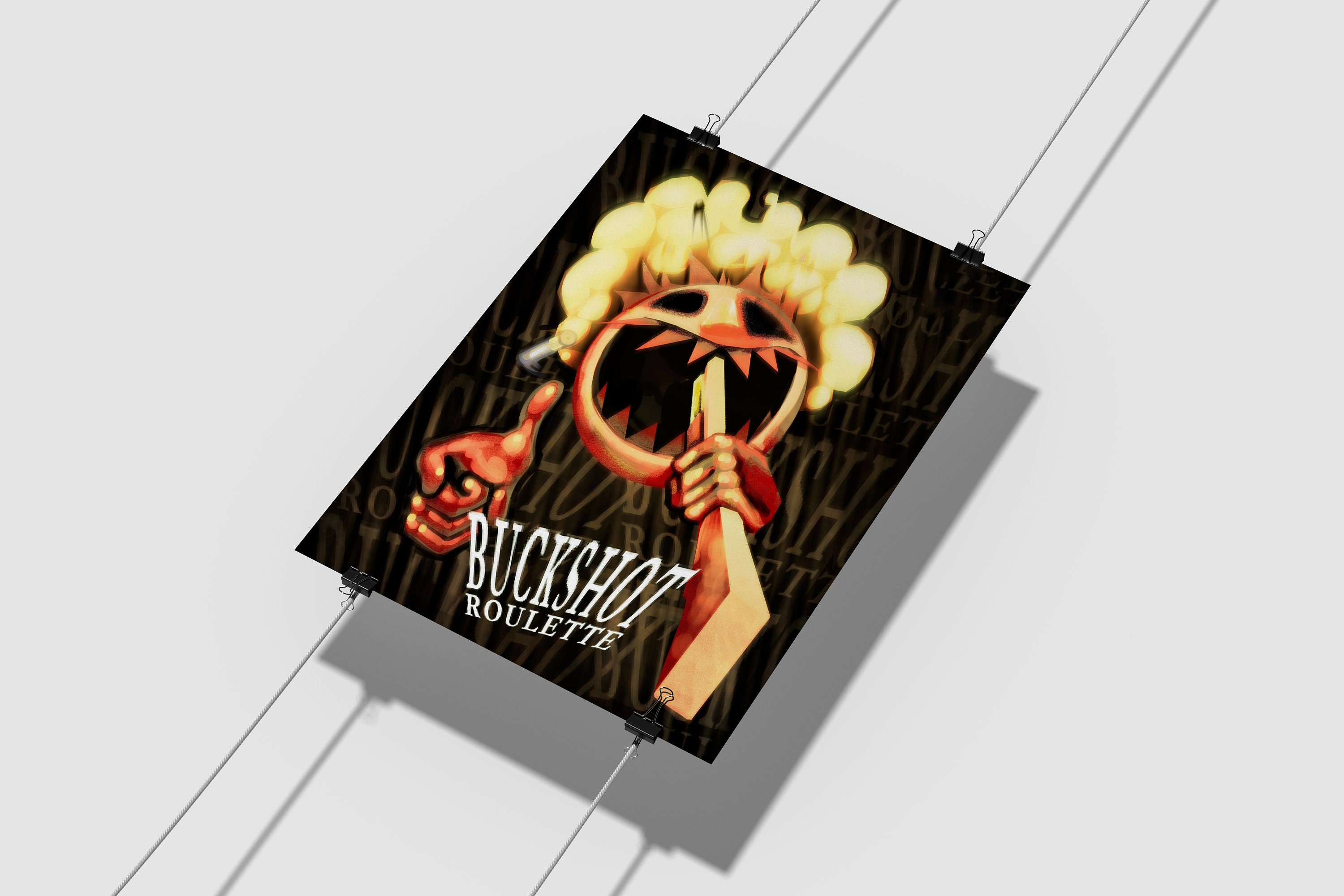 Buckshot Roulette Poster Print Gaming Poster Room Decor Wall Decor ...