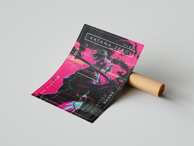 Katana Zero Poster Print Gaming Poster Room Decor Wall - Etsy