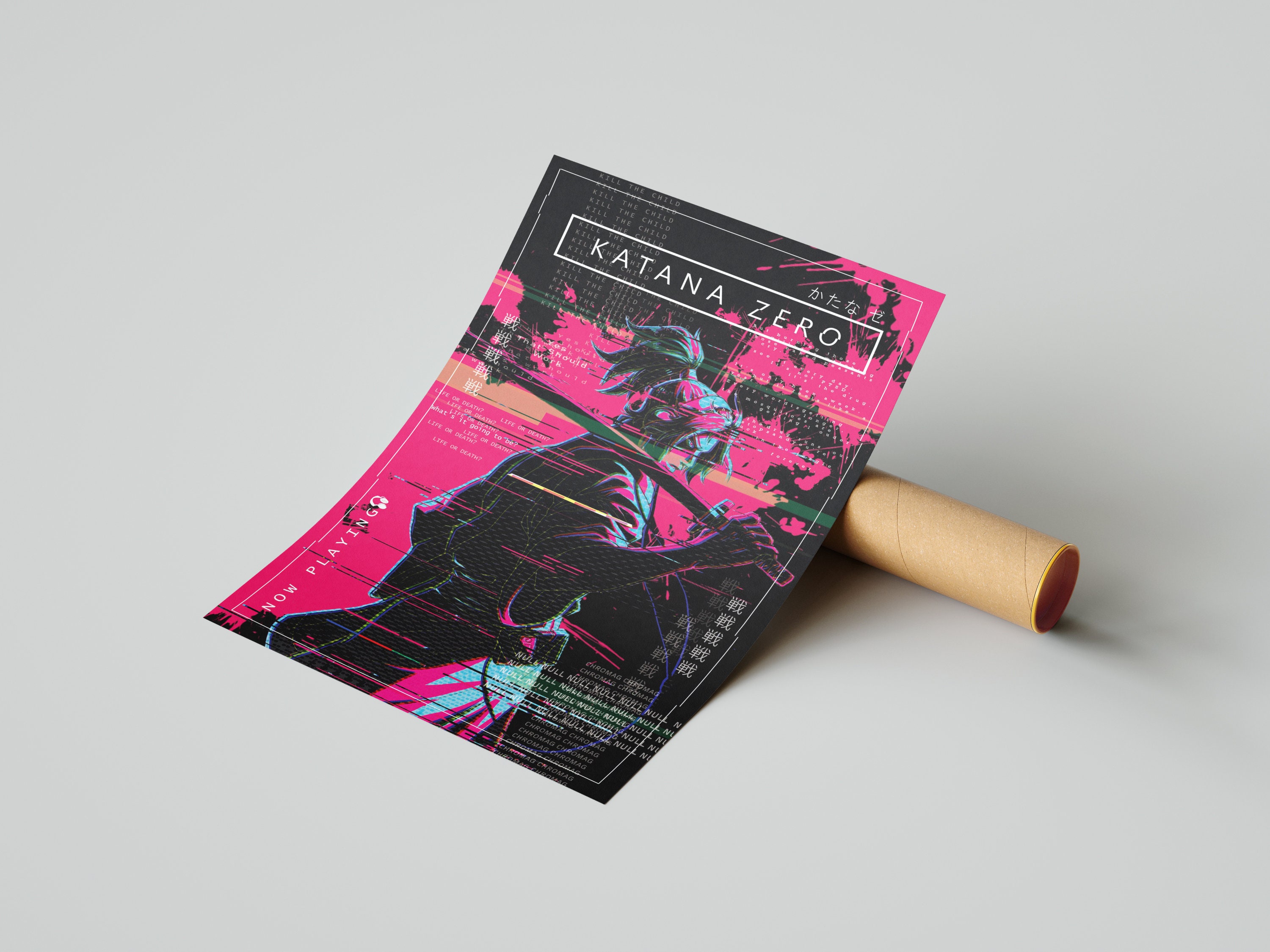 Katana Zero Poster Print | Gaming Poster | Room Decor | Wall Decor ...