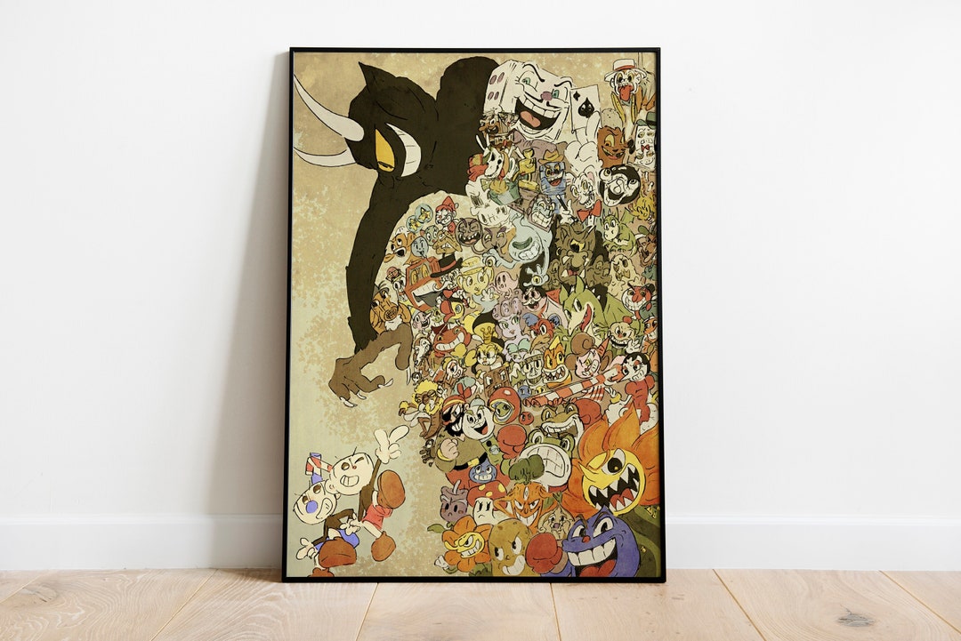 Cuphead Poster Print | Gaming Poster | Room Decor | Wall Decor | Gaming ...