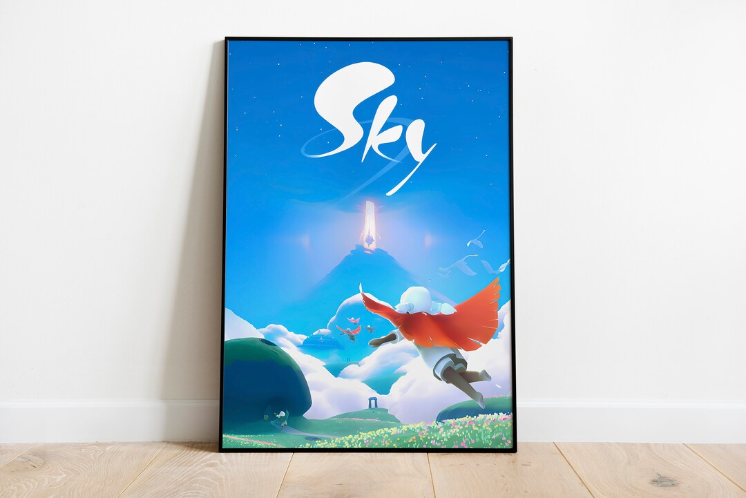Sky Poster Print | Gaming Poster | Room Decor | Wall Decor | Gaming ...