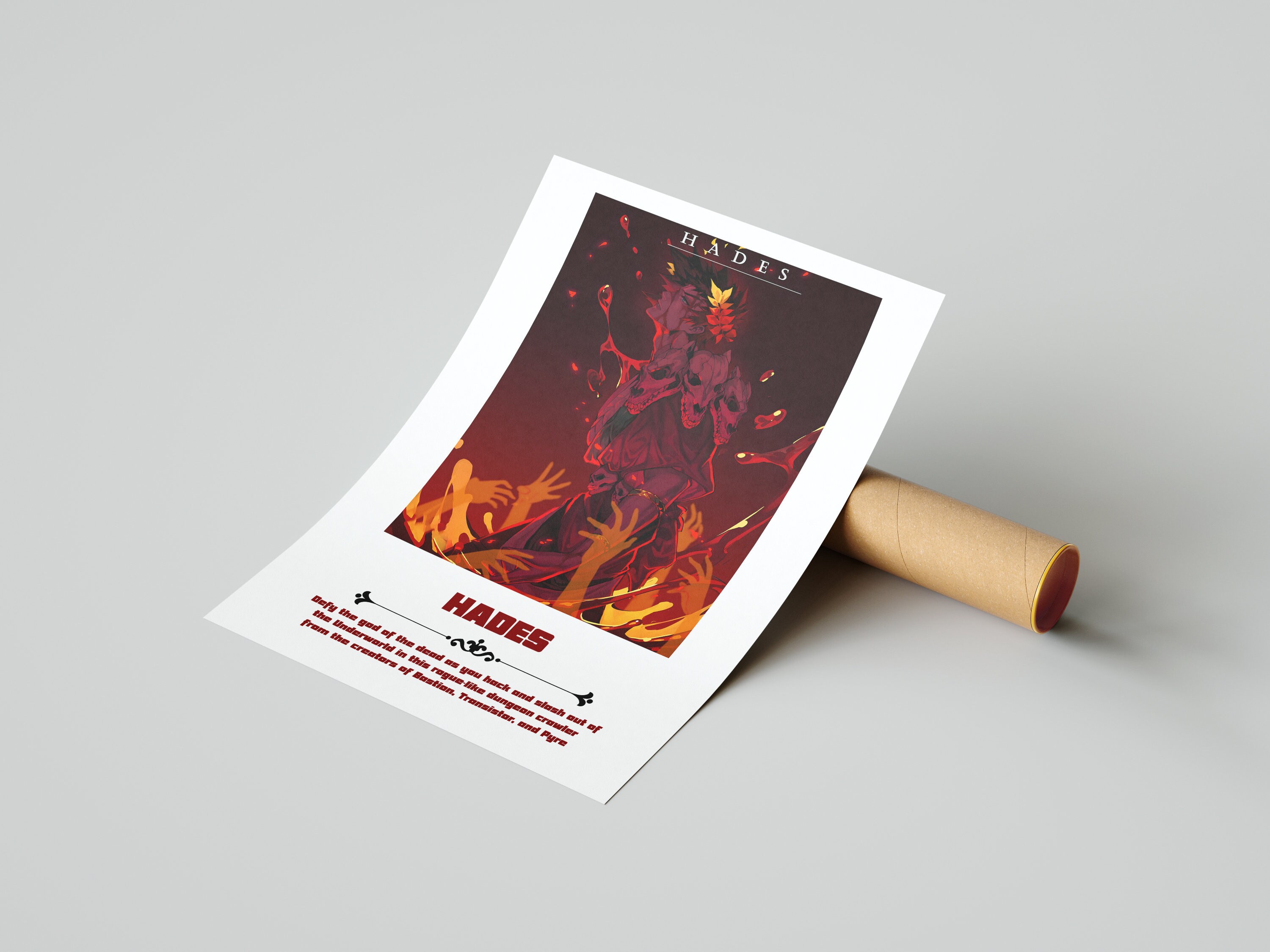 Hades Poster Print Gaming Poster Room Decor Wall Decor - Etsy
