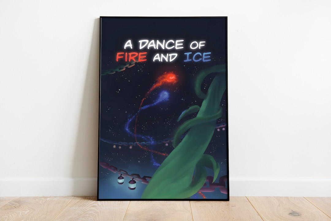 A Dance of Fire and Ice Poster Print | Gaming Poster | Room Decor ...