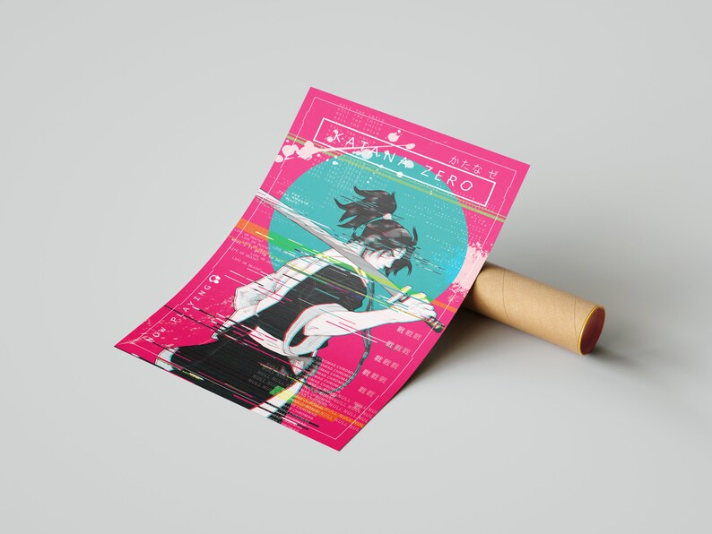 Katana Zero Poster Print | Gaming Poster | Room Decor | Wall Decor ...