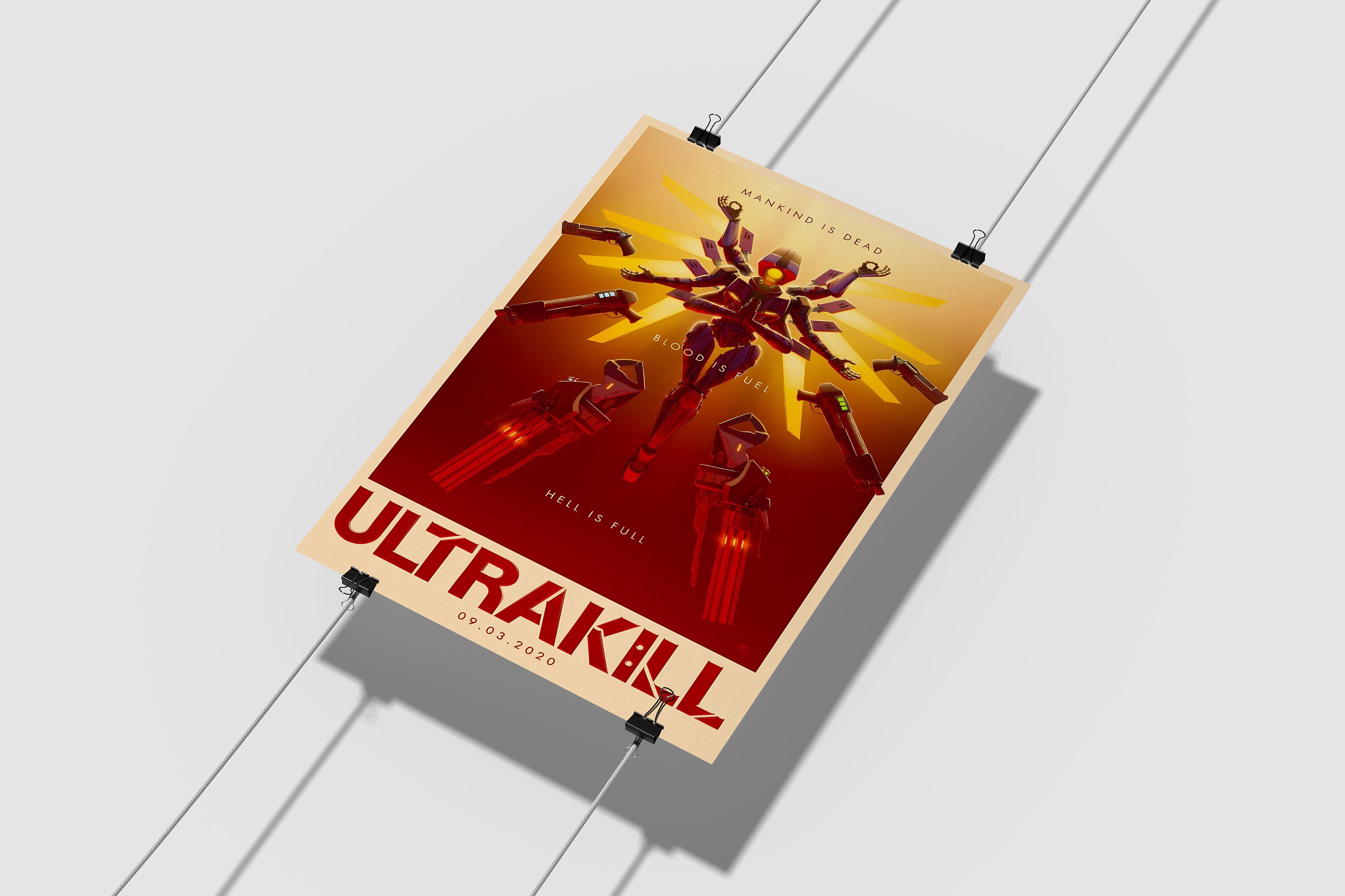 Ultrakill Poster Print | Gaming Poster | Room Decor | Wall Decor ...