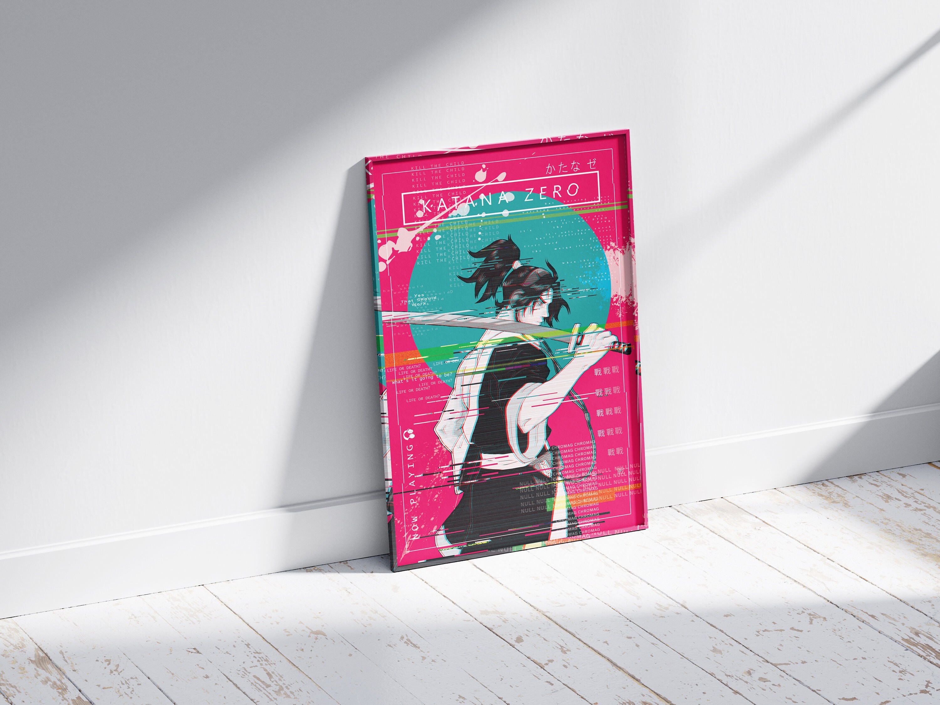 Katana Zero Poster Print | Gaming Poster | Room Decor | Wall Decor ...