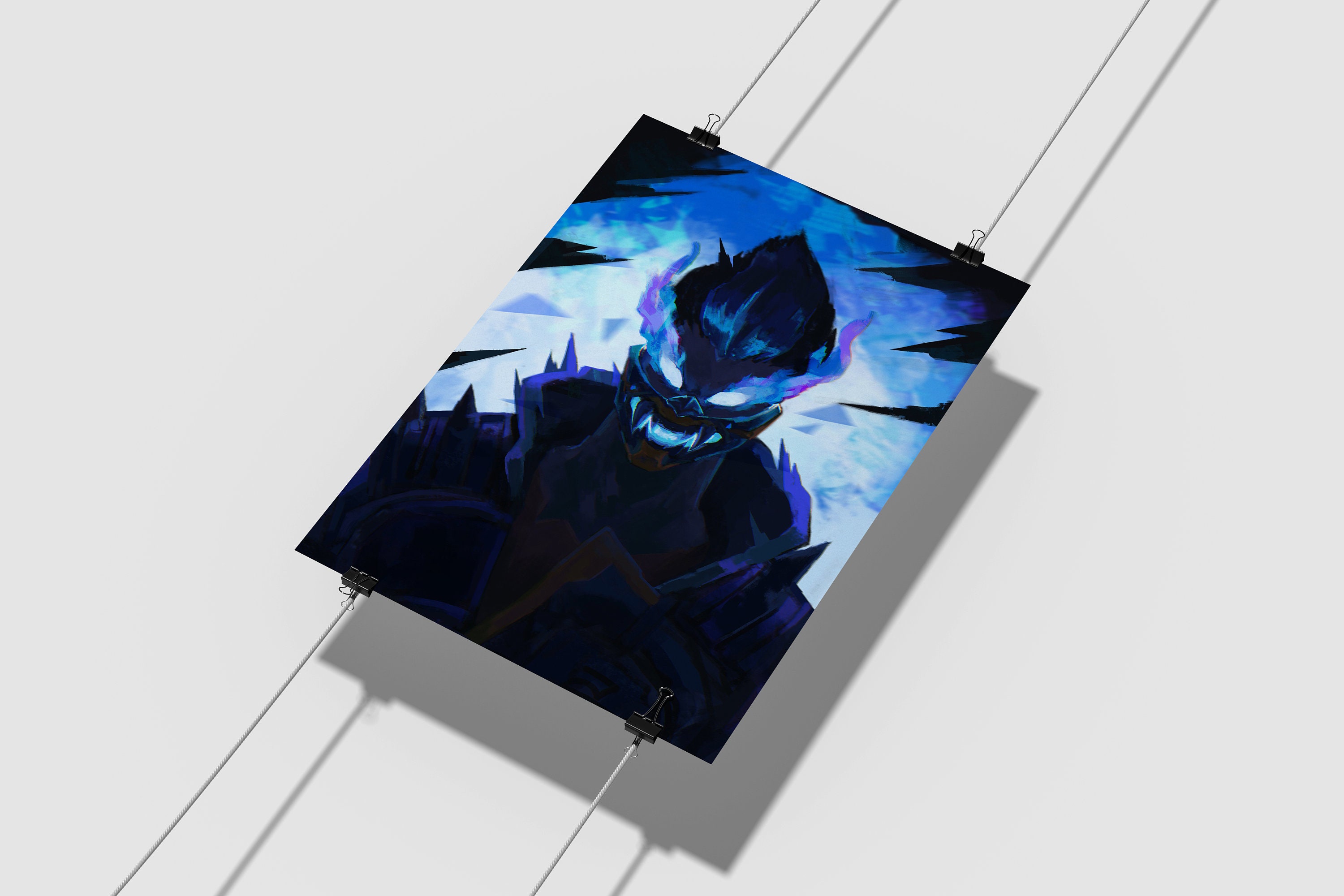 Yoru Poster Print Gaming Poster Room Decor Wall Decor Gaming Decor ...