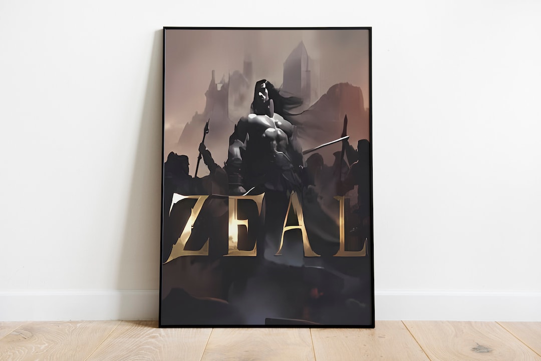 Zeal Poster Print | Gaming Poster | Room Decor | Wall Decor | Gaming ...