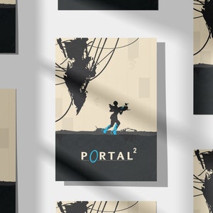 Portal 2 Poster Print Gaming Poster Room Decor Wall Decor Gaming Decor ...