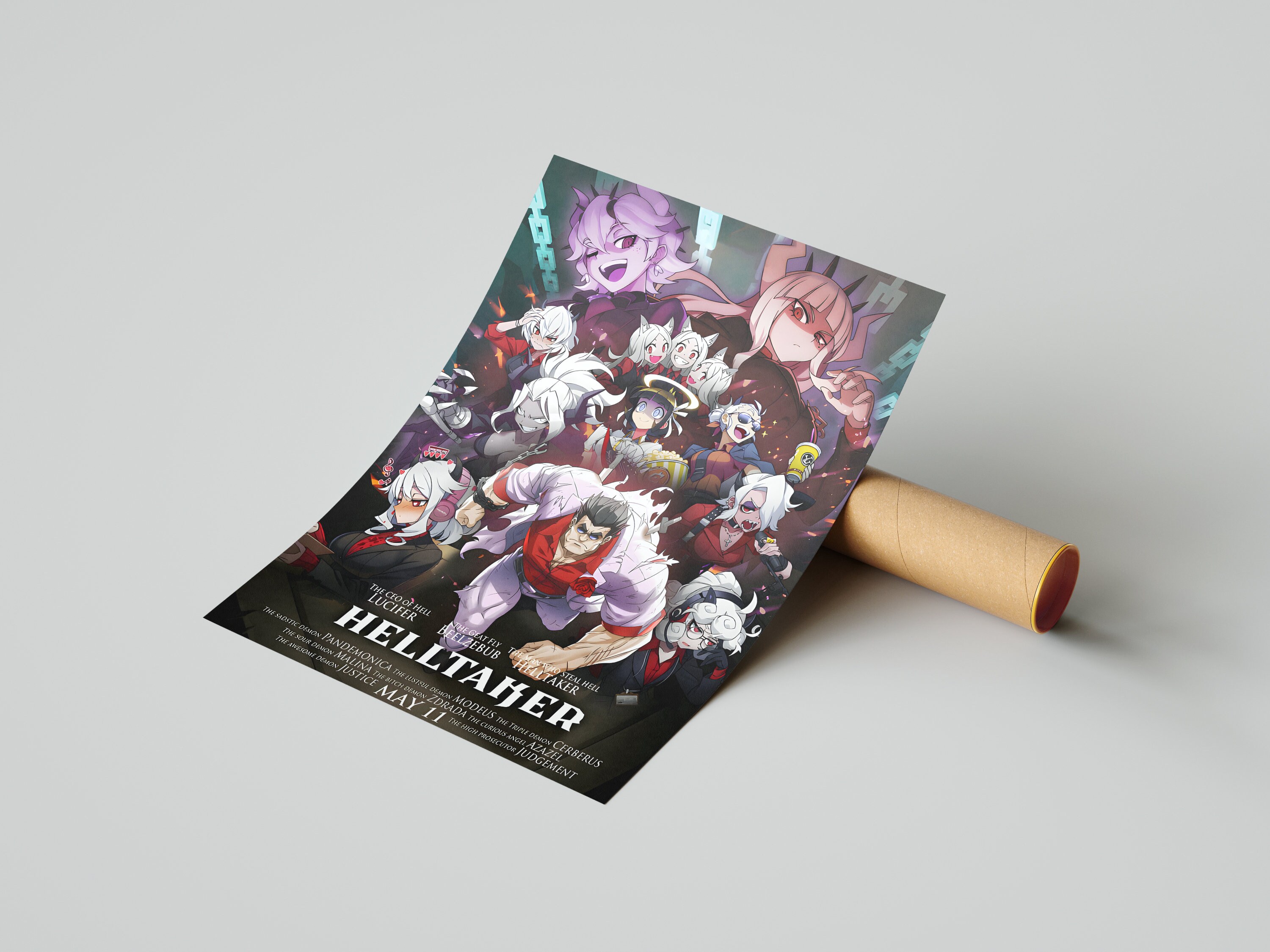 Helltaker Poster Print Gaming Poster Room Decor Wall Decor Gaming Decor ...