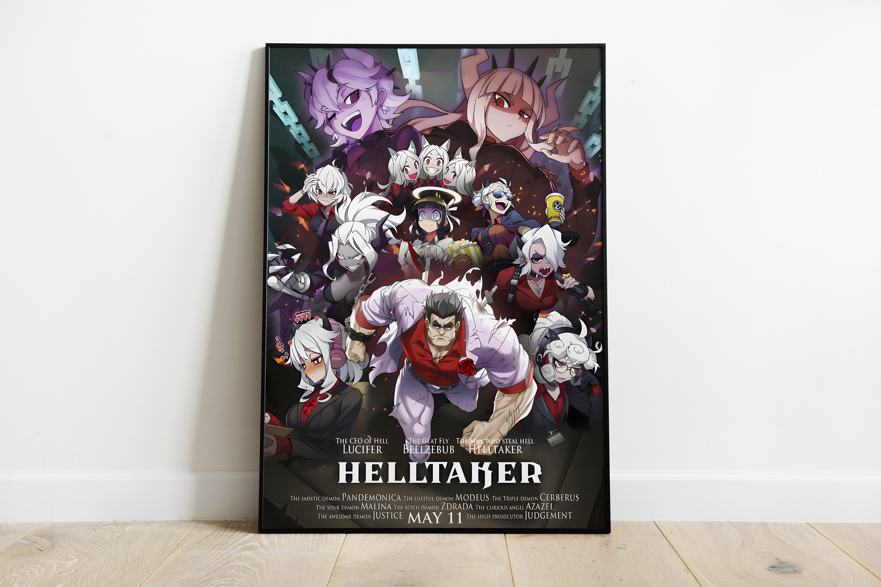 Helltaker Poster Print Gaming Poster Room Decor Wall Decor Gaming Decor ...
