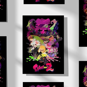 Splatoon 2 Poster Print | Gaming Poster | Room Decor | Wall Decor ...