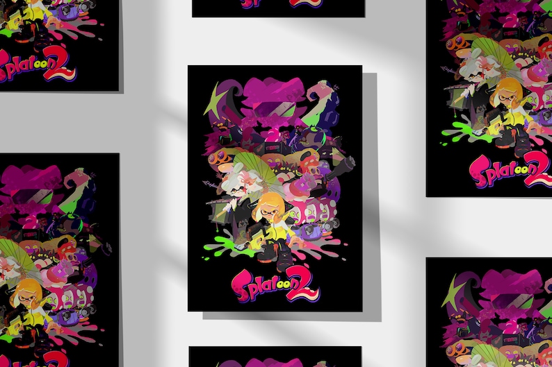 Splatoon 2 Poster Print Gaming Poster Room Decor Wall Decor Gaming ...