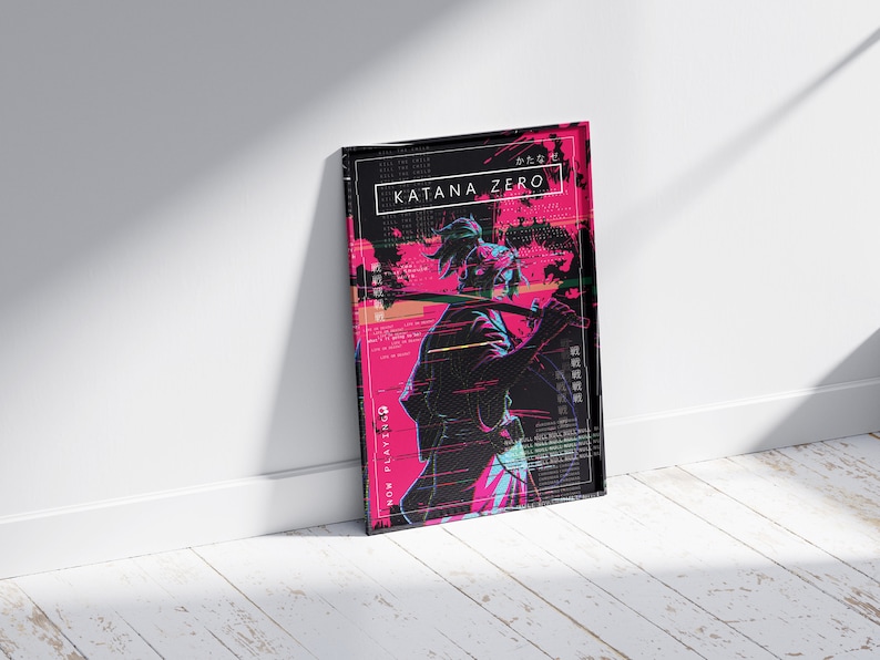 Katana Zero Poster Print Gaming Poster Room Decor Wall - Etsy
