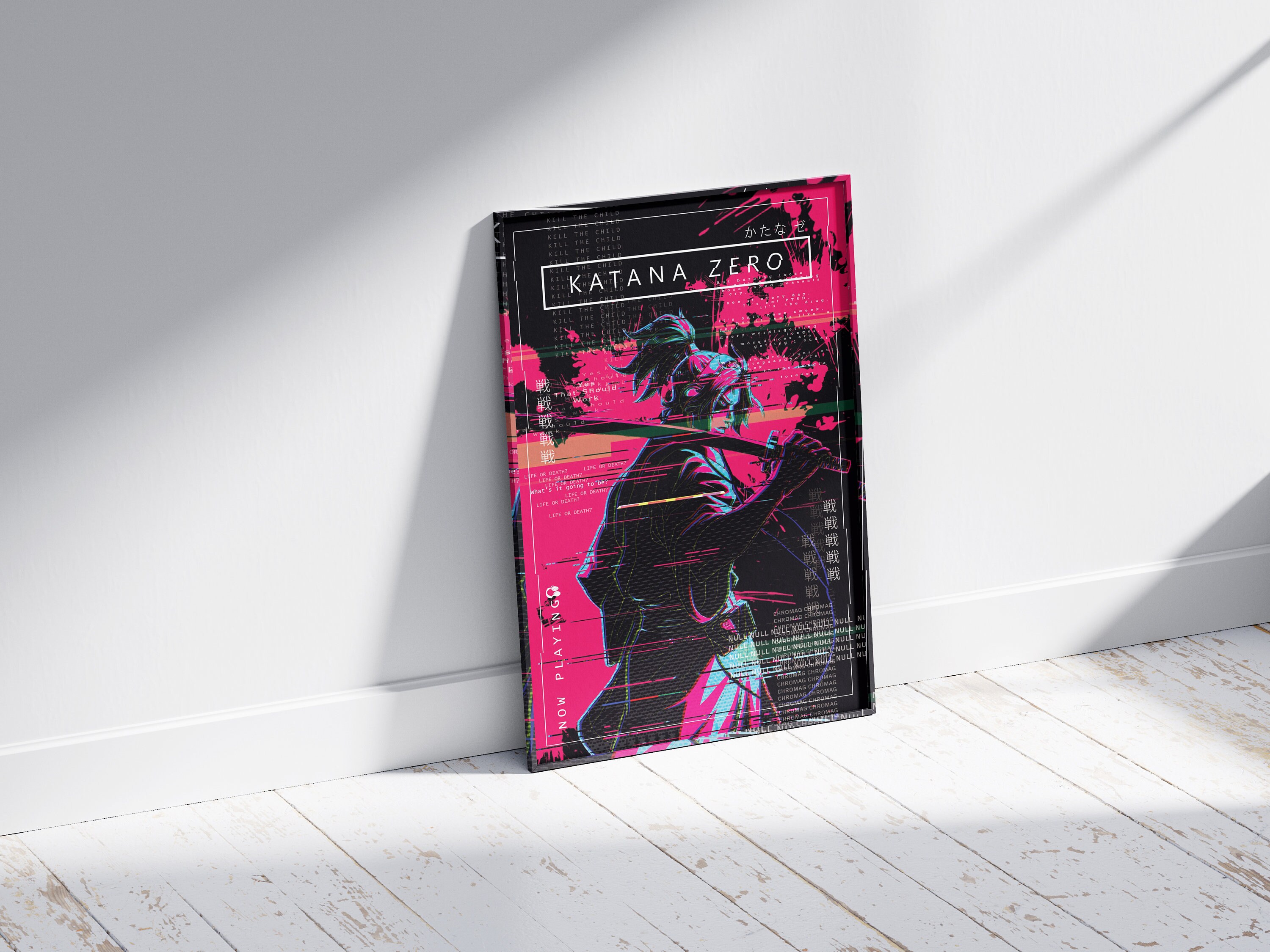 Katana Zero Poster Print | Gaming Poster | Room Decor | Wall Decor ...