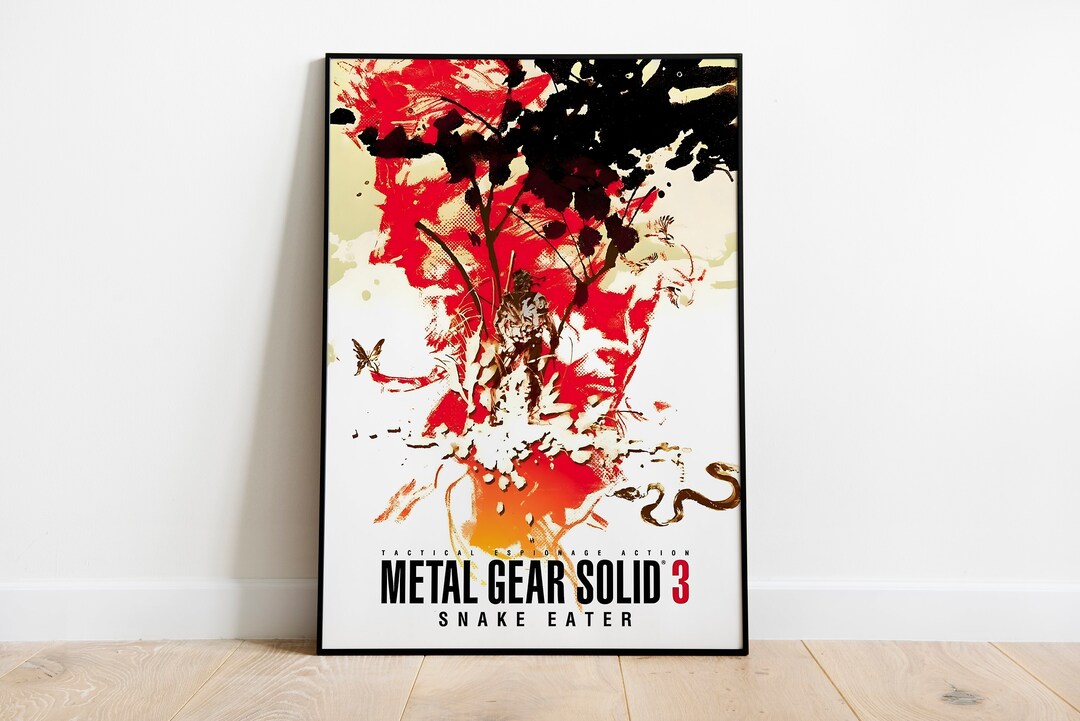 Metal Gear Solid 3 Poster Print | Gaming Poster | Room Decor | Wall ...