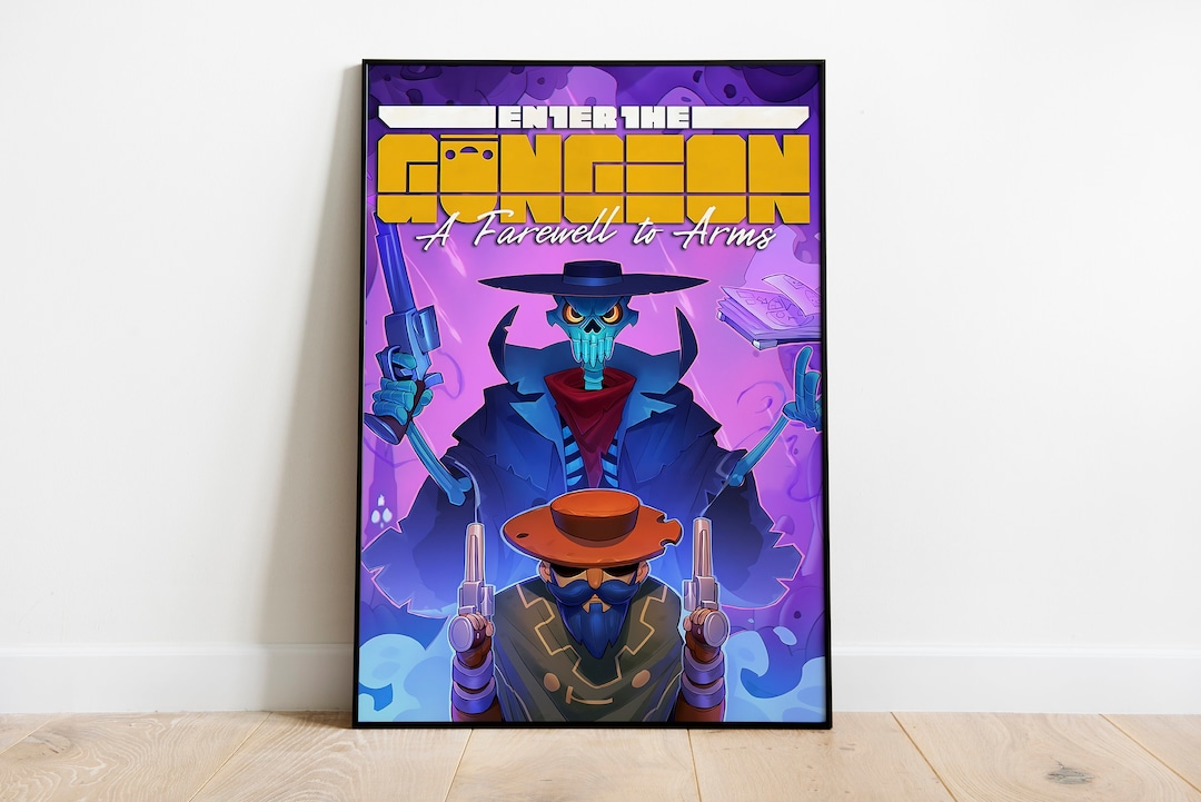 Enter the Gungeon Poster Print | Gaming Poster | Room Decor | Wall ...