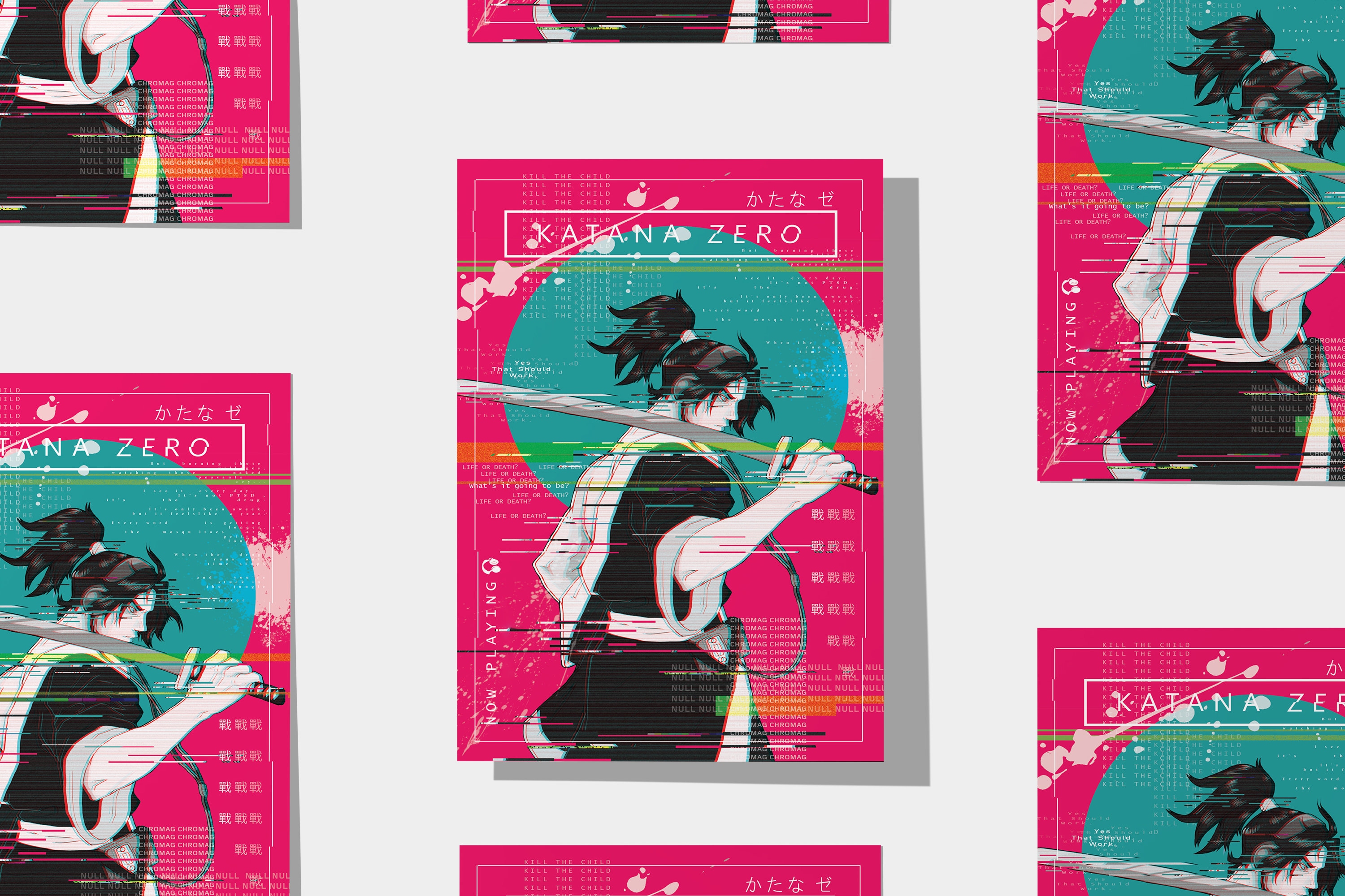 Katana Zero Poster Print | Gaming Poster | Room Decor | Wall Decor ...