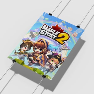 Maple Story 2 Poster Print | Gaming Poster | Room Decor | Wall Decor ...