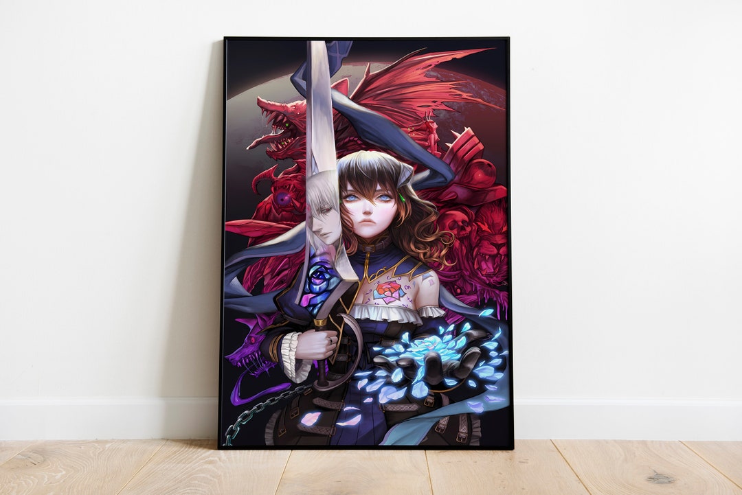 Bloodstained Poster Print | Gaming Poster | Room Decor | Wall Decor ...