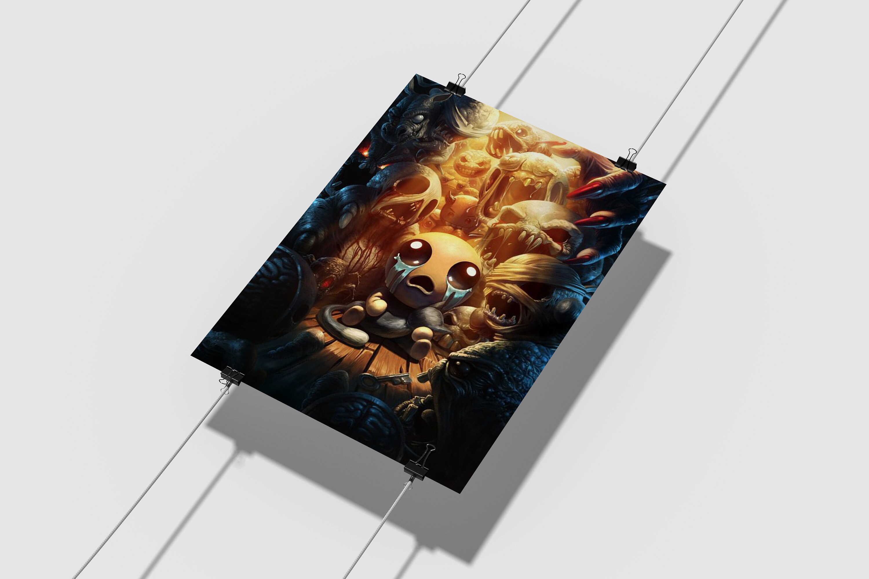 The Binding of Isaac Poster Print Gaming Poster Room Decor Wall Decor ...