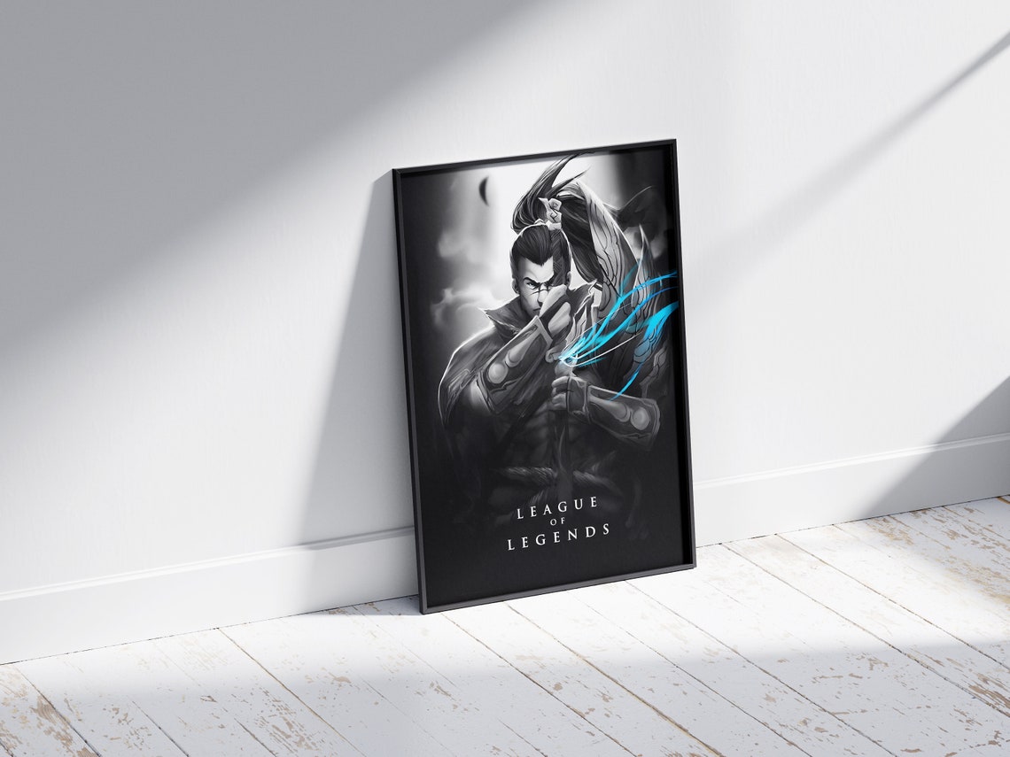 Yasuo Poster Print | Gaming Poster | Room Decor | Wall Decor | Gaming ...