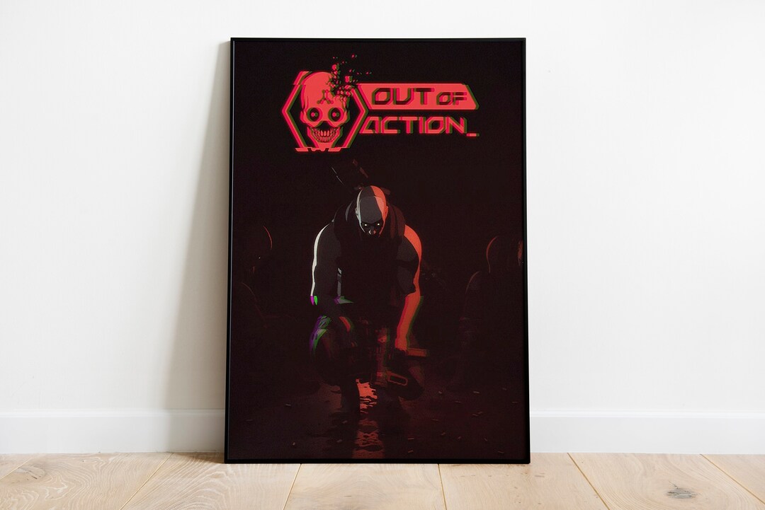 Out of Action Poster Print | Gaming Poster | Room Decor | Wall Decor ...