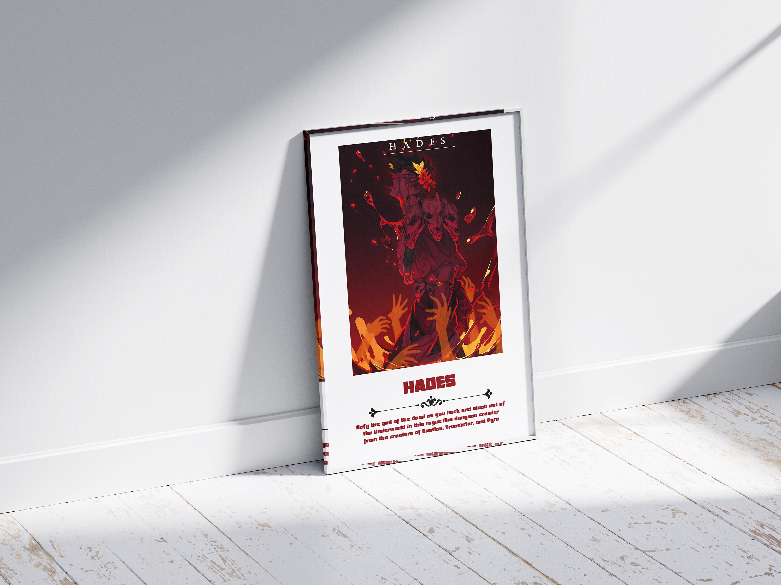 Hades Poster Print Gaming Poster Room Decor Wall Decor - Etsy