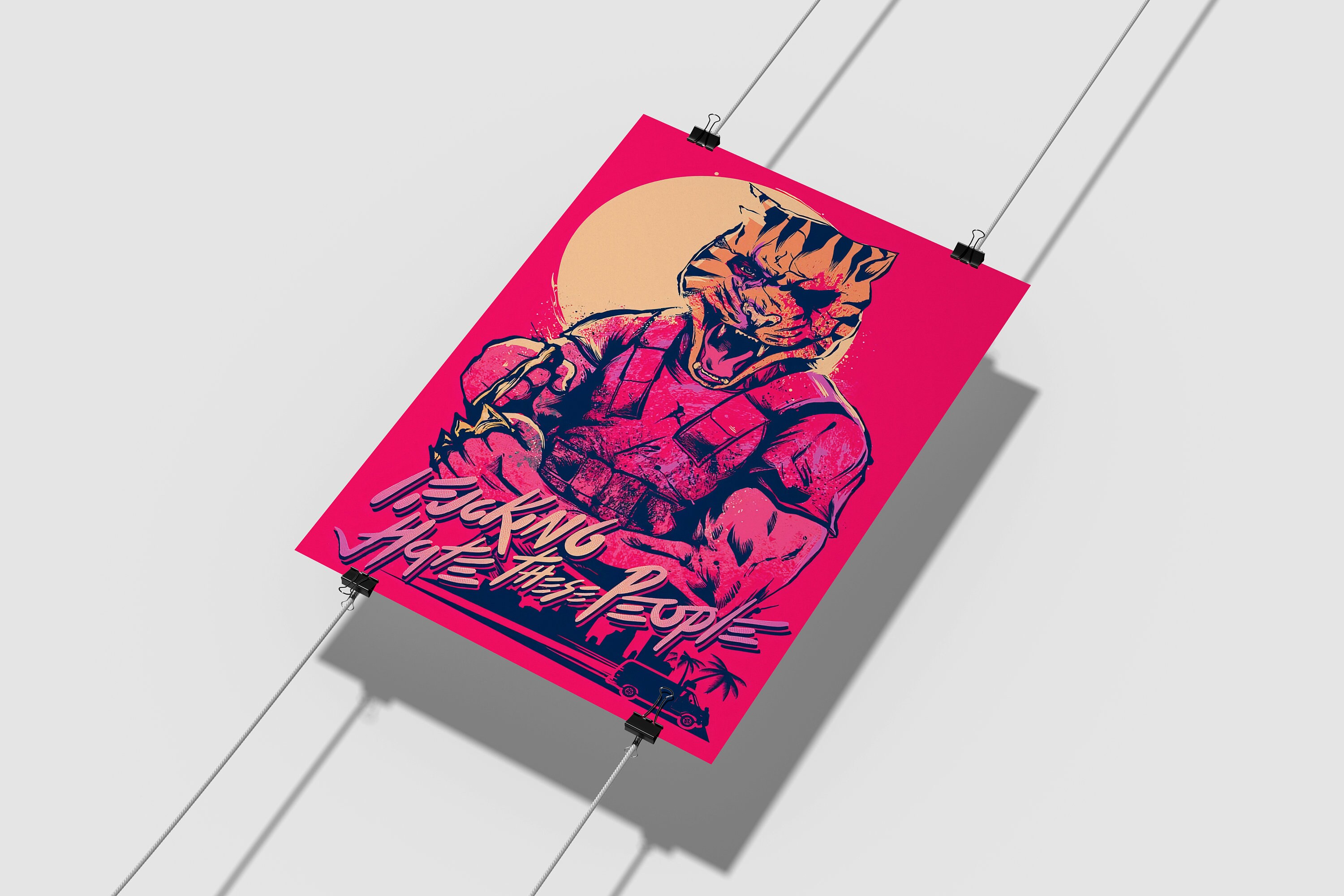 Hotline Miami Poster Print Gaming Poster Room Decor Wall - Etsy