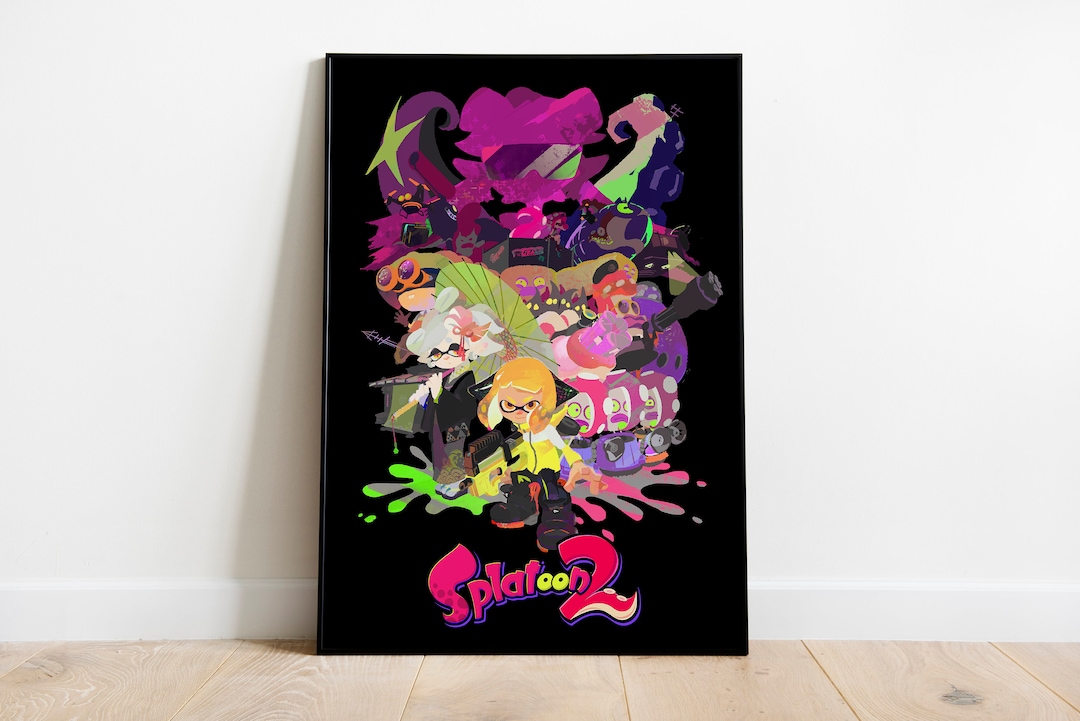 Splatoon 2 Poster Print | Gaming Poster | Room Decor | Wall Decor ...