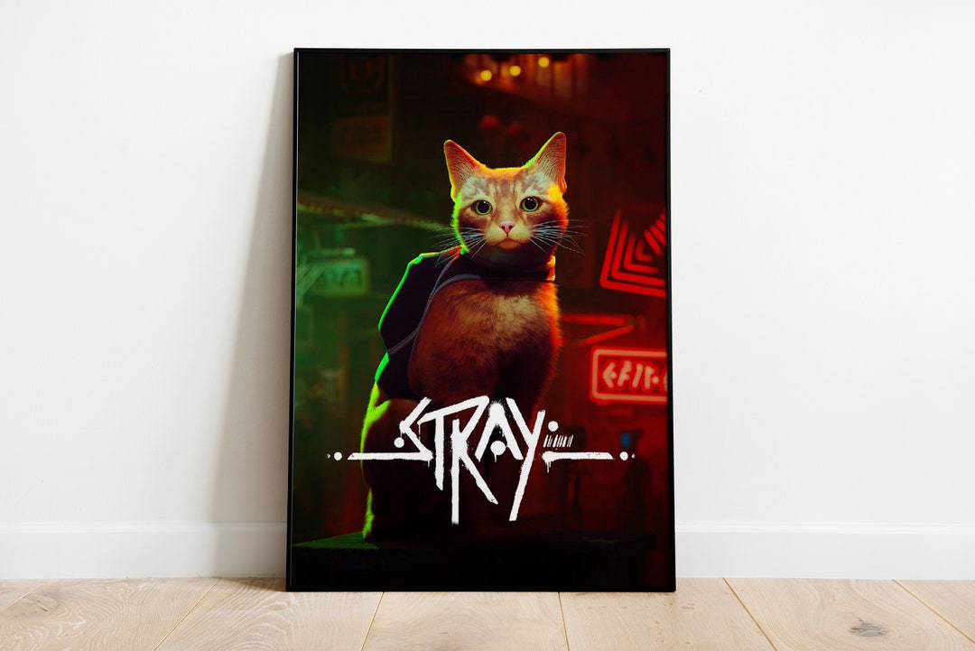 Stray Poster Print | Gaming Poster | Room Decor | Wall Decor | Gaming ...