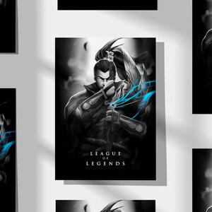 Yasuo Poster Print | Gaming Poster | Room Decor | Wall Decor | Gaming ...