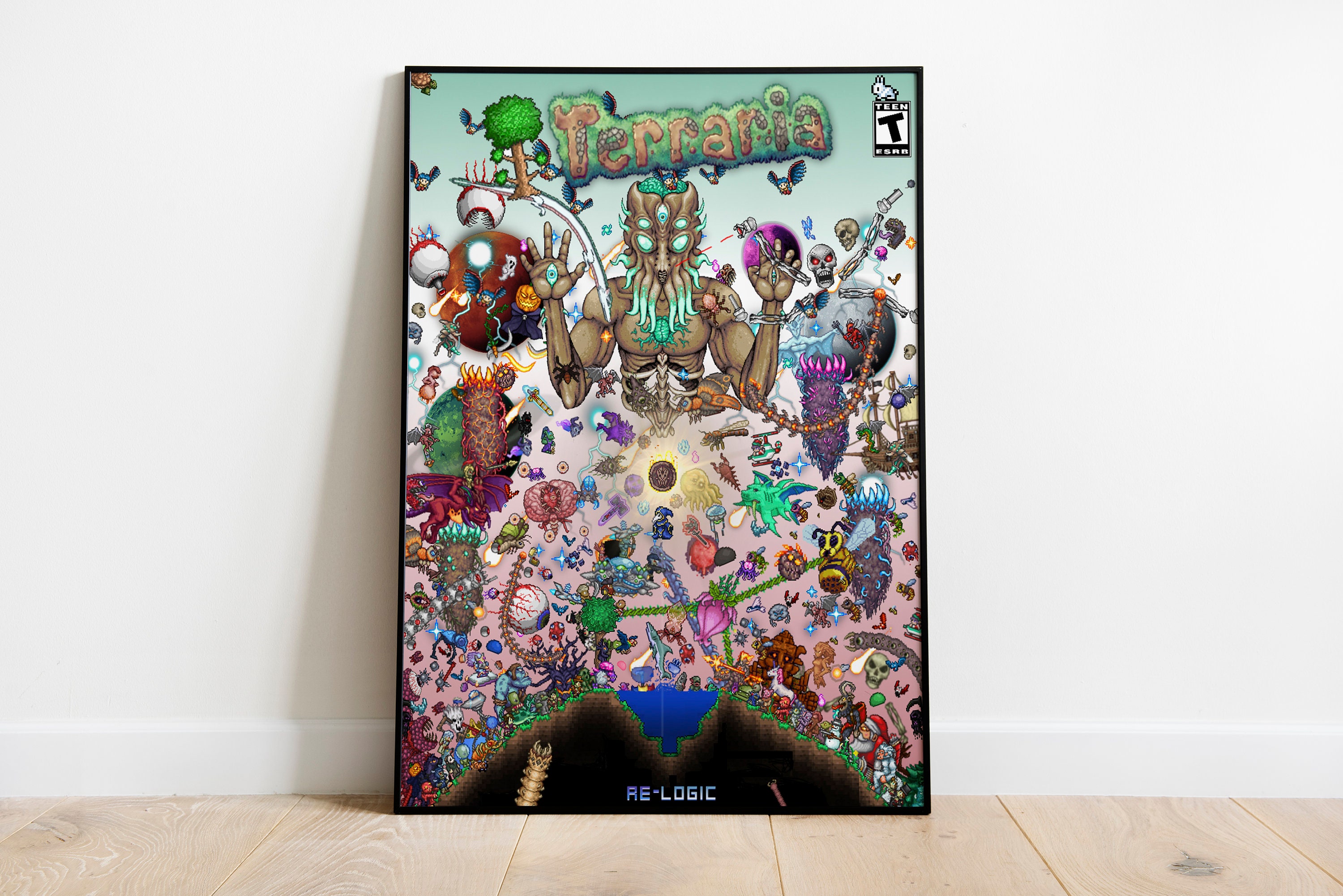 Terraria Poster Print Gaming Poster Room Decor Wall - Etsy