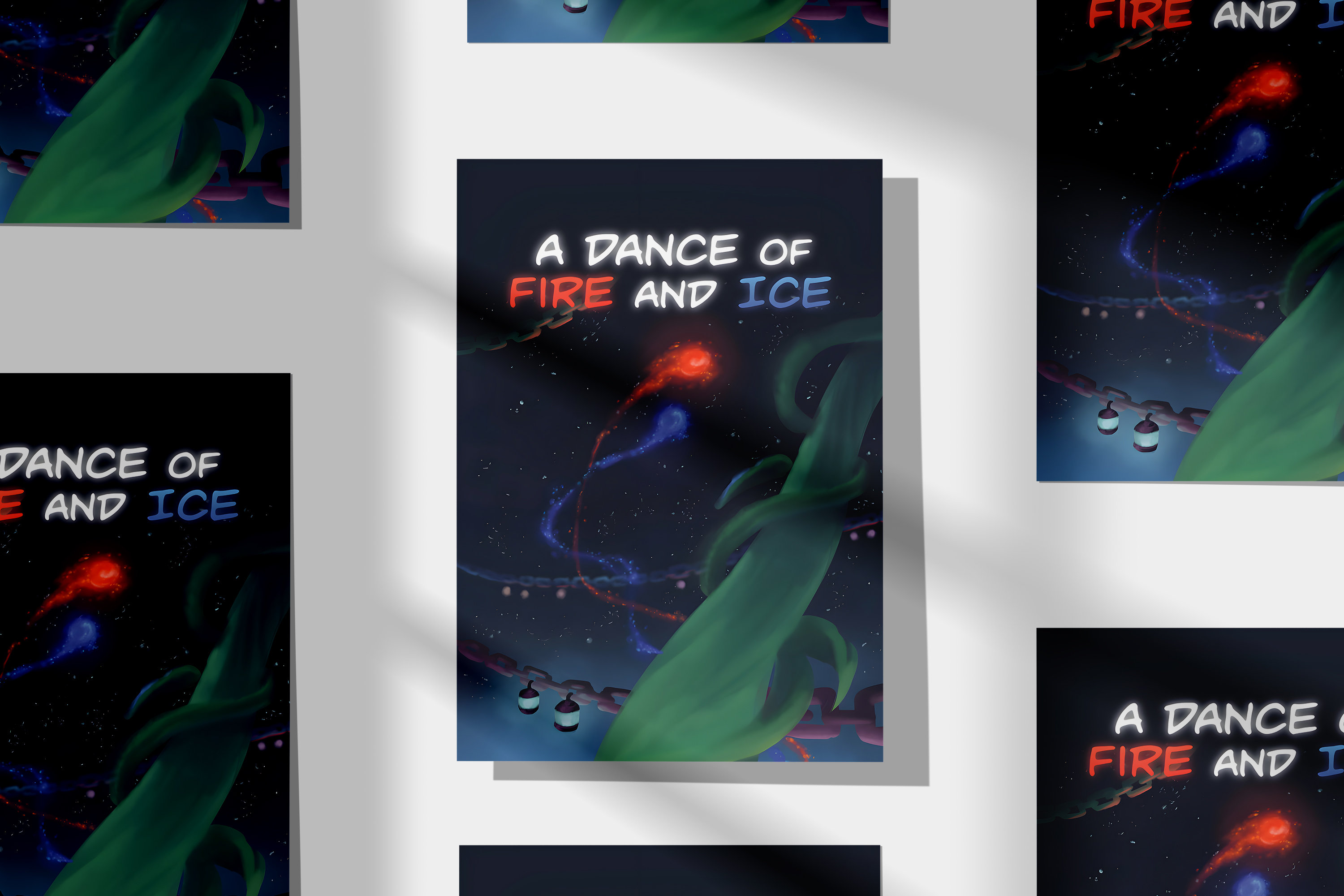 A Dance of Fire and Ice Poster Print Gaming Poster Room Decor Wall ...