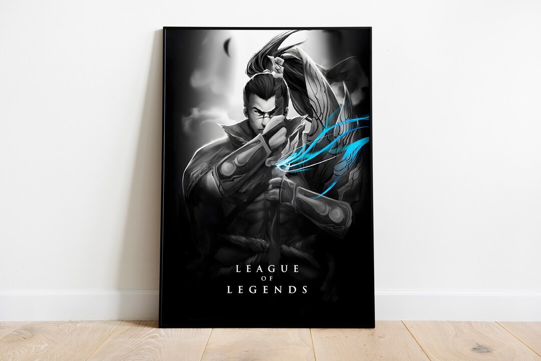 Yasuo Poster Print | Gaming Poster | Room Decor | Wall Decor | Gaming ...