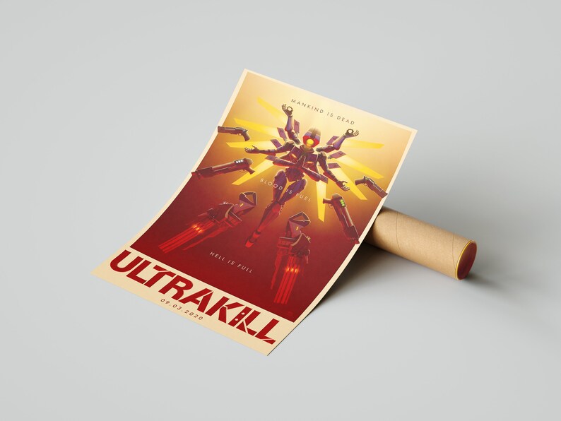 Ultrakill Poster Print | Gaming Poster | Room Decor | Wall Decor ...