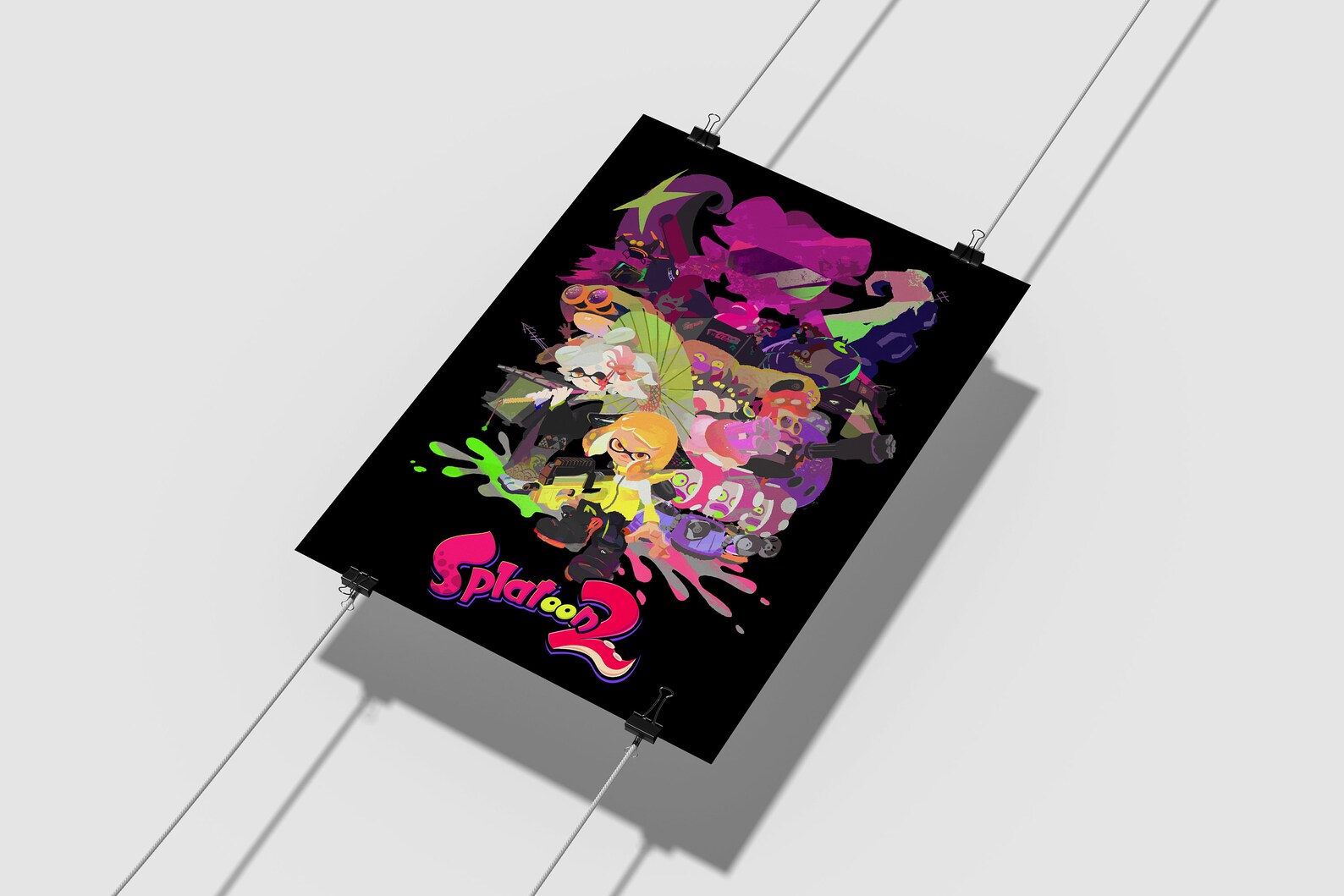 Splatoon 2 Poster Print Gaming Poster Room Decor Wall Decor Gaming ...