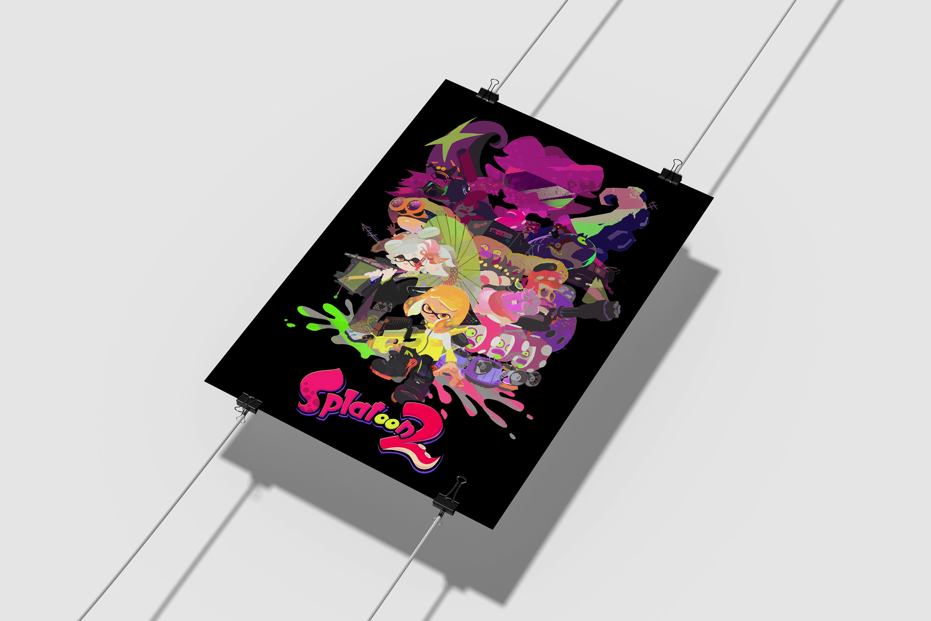 Splatoon 2 Poster Print Gaming Poster Room Decor Wall Decor Gaming ...
