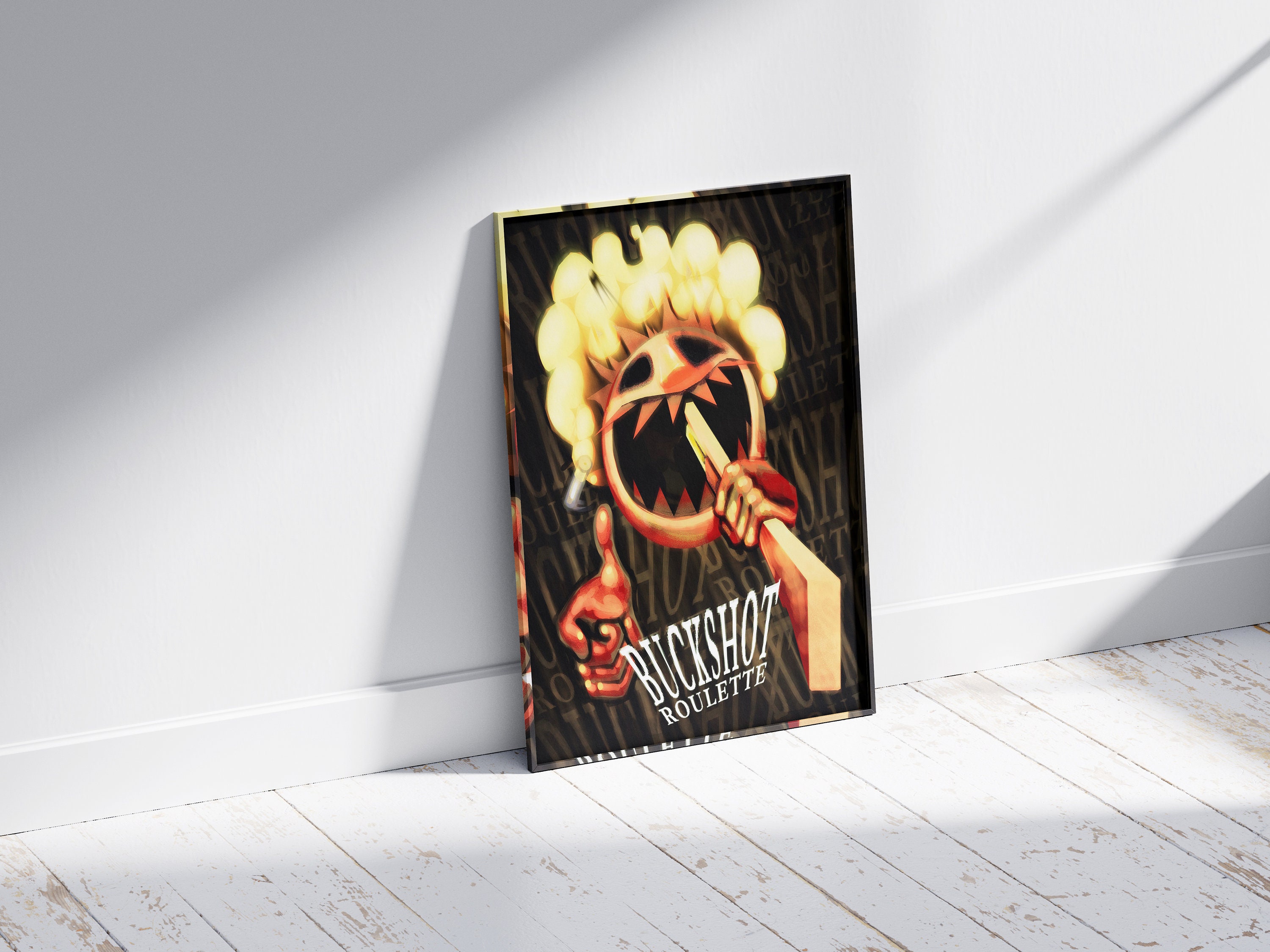 Buckshot Roulette Poster Print Gaming Poster Room Decor Wall Decor ...