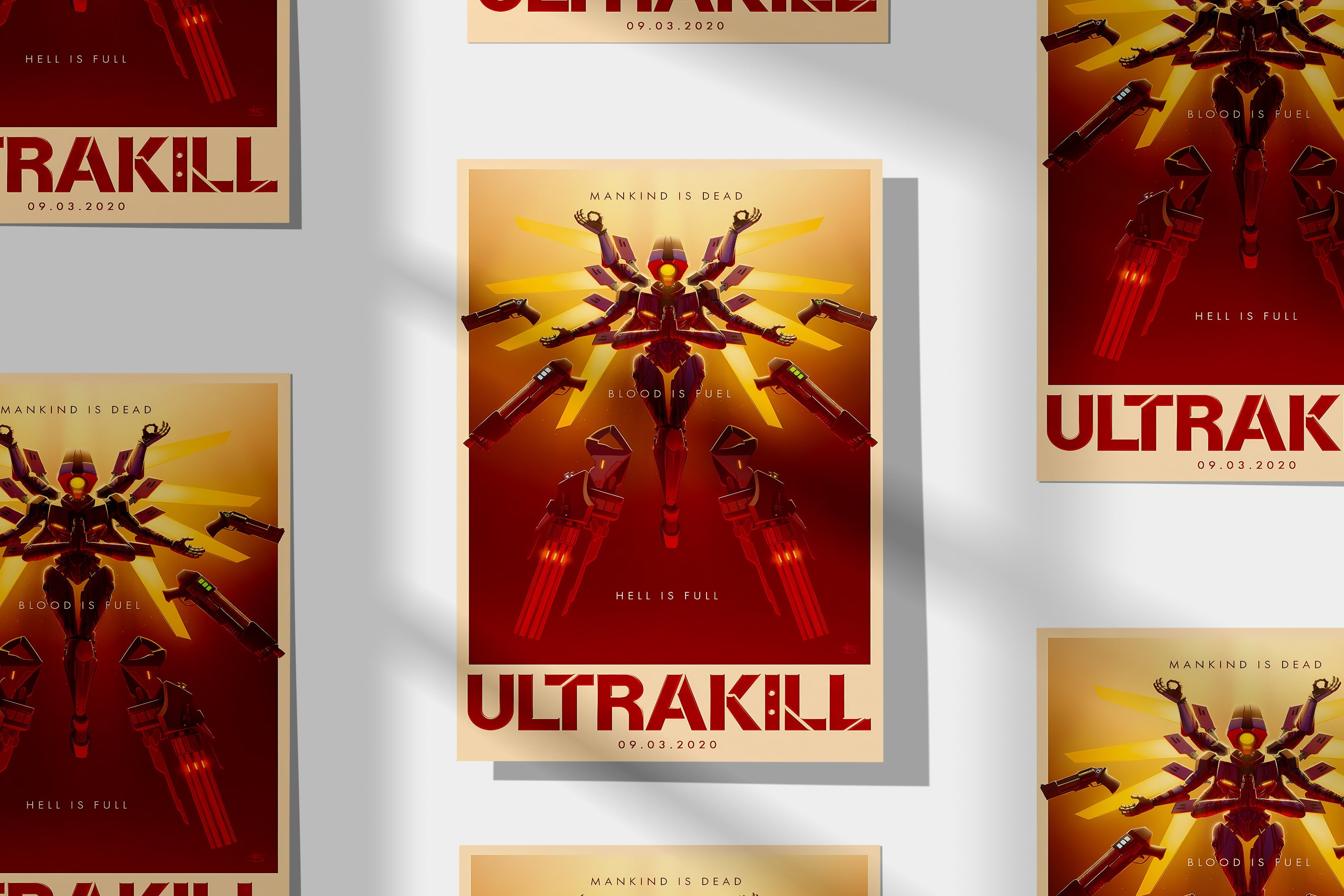Ultrakill Poster Print | Gaming Poster | Room Decor | Wall Decor ...