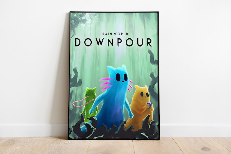 Rain World Poster Print | Gaming Poster | Room Decor | Wall Decor ...
