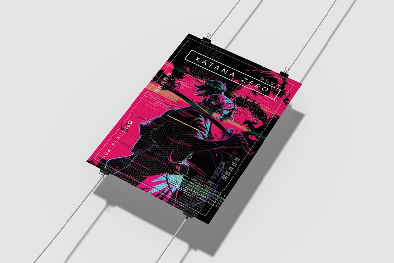Katana Zero Poster Print Gaming Poster Room Decor Wall - Etsy
