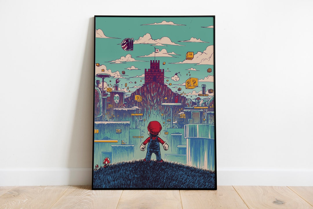 Mario Poster Print | Gaming Poster | Room Decor | Wall Decor | Gaming ...