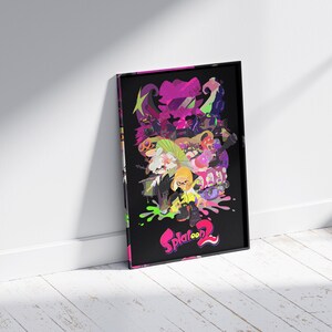 Splatoon 2 Poster Print | Gaming Poster | Room Decor | Wall Decor ...