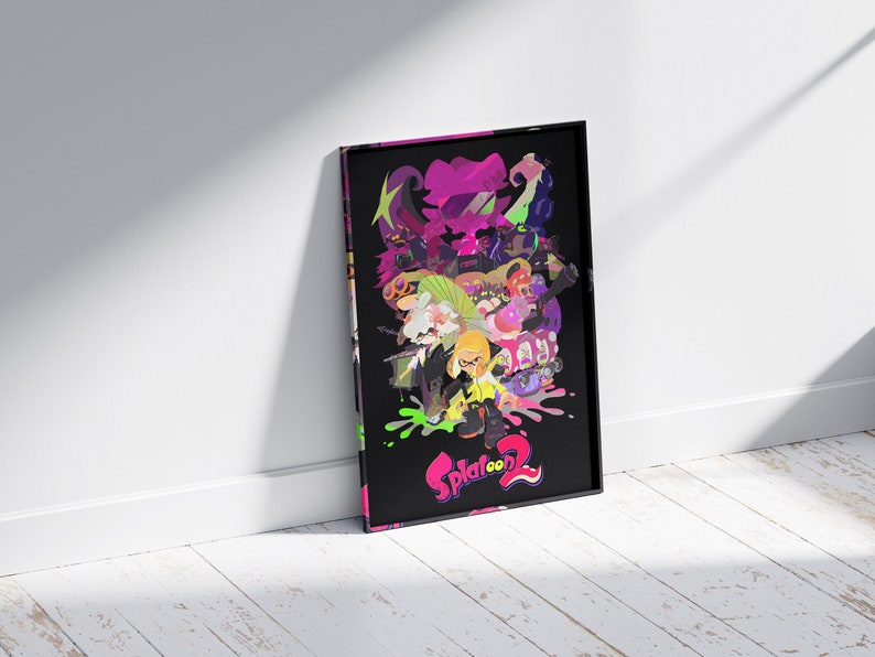Splatoon 2 Poster Print | Gaming Poster | Room Decor | Wall Decor ...