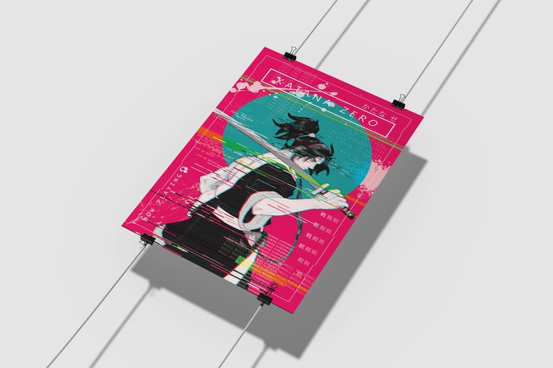 Katana Zero Poster Print | Gaming Poster | Room Decor | Wall Decor ...