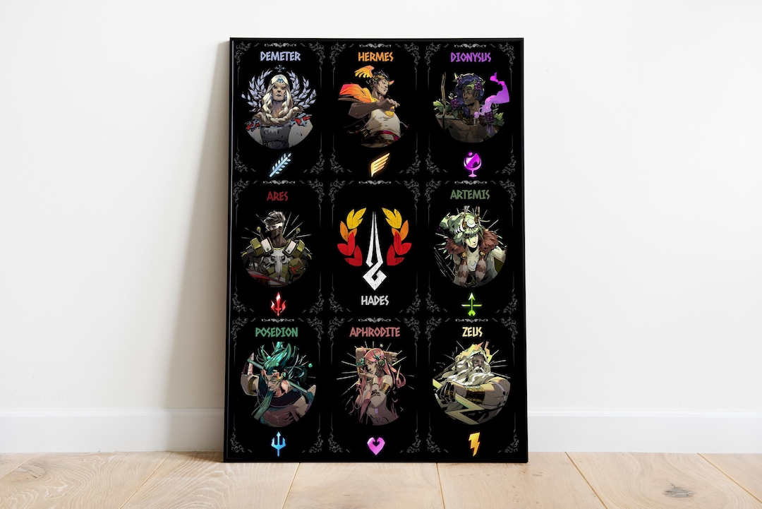 Hades Poster Print | Gaming Poster | Room Decor | Wall Decor | Gaming ...